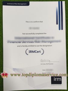 How long it takes to make Institute of Risk Management certificate