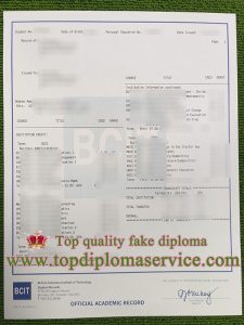 Can you make fake BCIT certificate with transcript?