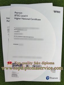 Can I get Pearson HNC certificate without exams? Fake BTEC certificate