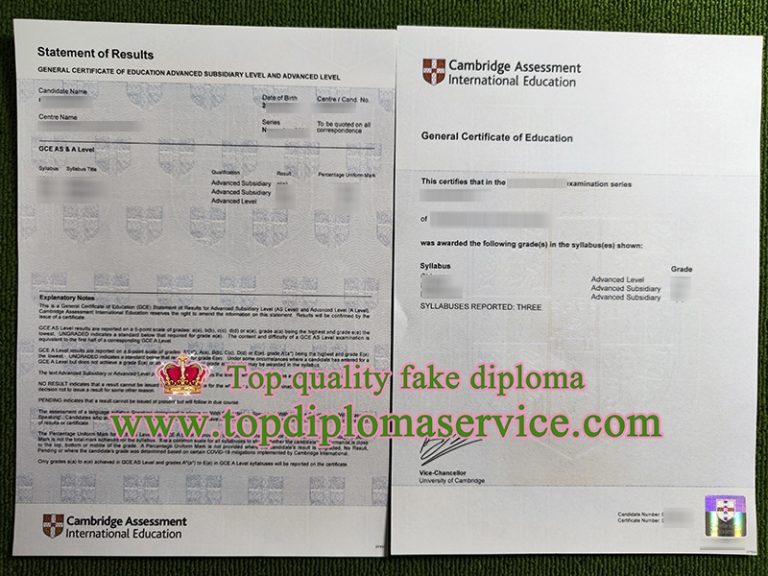Where to order fake Cambridge GCE certificate 2022