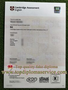 Where can I order fake Cambridge B2 First certificate 2022