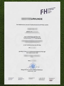 The secrets behind ordering FH des bfi Wien urkunde