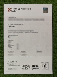 What's the process to make a fake Cambridge C1 certificate