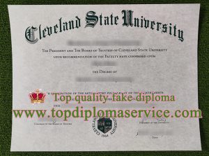 Where to order fake Cleveland State University diploma