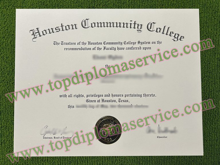 Surprising way to get fake Houston Community College diploma