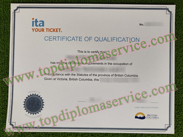 Steps to make a fake ITA certificate of qualification