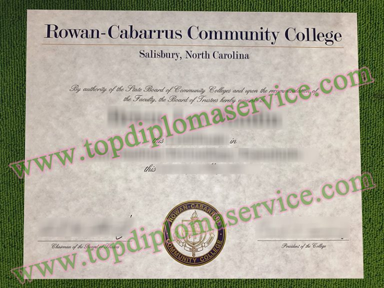 How to own a Rowan-Cabarrus Community College diploma