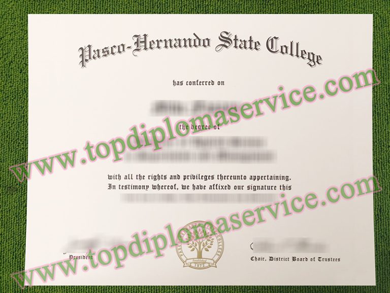 How to create fake Pasco–Hernando State College diploma