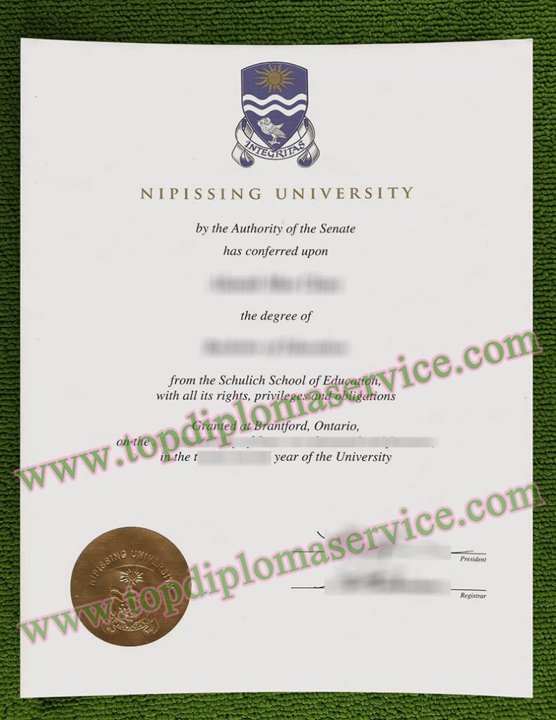 How to make a Nipissing University diploma certificate