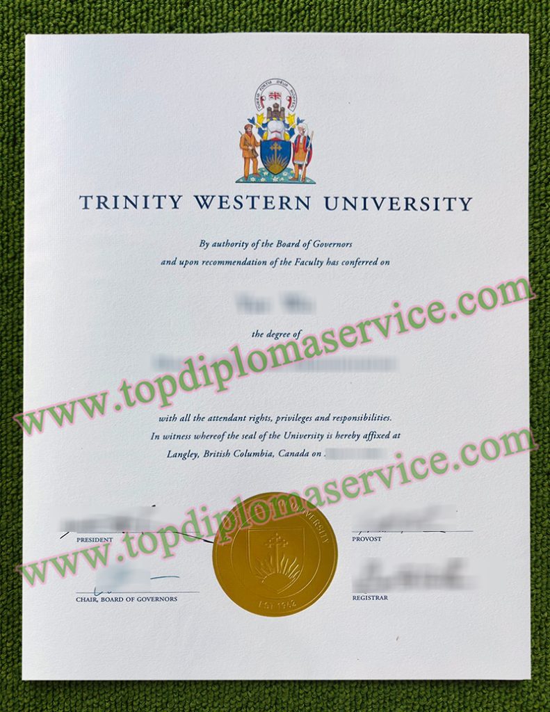 5 Tactics To Make A Trinity Western University Diploma Certificate